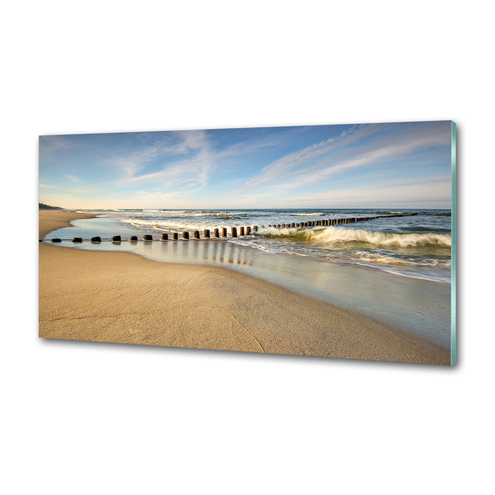 Plaża nad Bałtykiem - Panel lacobel - WallMuralia.pl